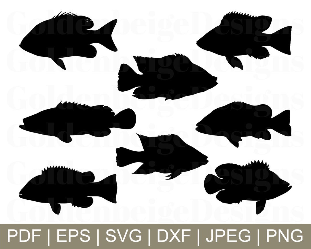 Tilapia Fish Svg, Tilapia Fish Vector, Tilapia Fish Silhouette, Fish ...