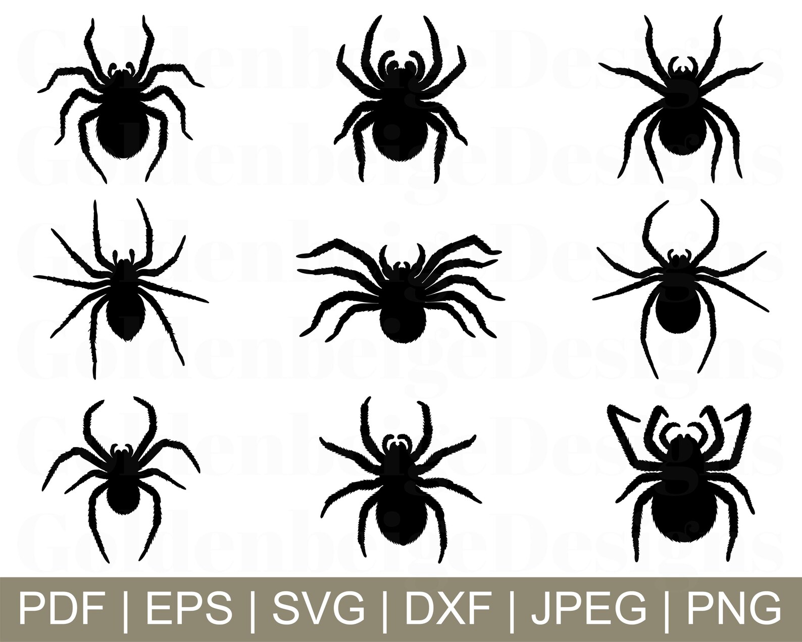 Spider Svg, Spider Cut File, Spider Silhouette, Spider Cricut, Spider ...