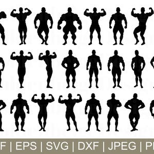 Bodybuilder Svg, Bodybuilder Vector, Bodybuilder Silhouette ...