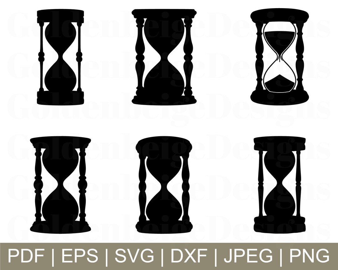 Hourglass Svg, Hourglass Vector, Hourglass Silhouette, Hourglass Cut ...