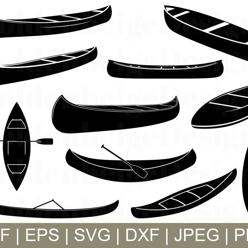 Canoe Svg - Etsy