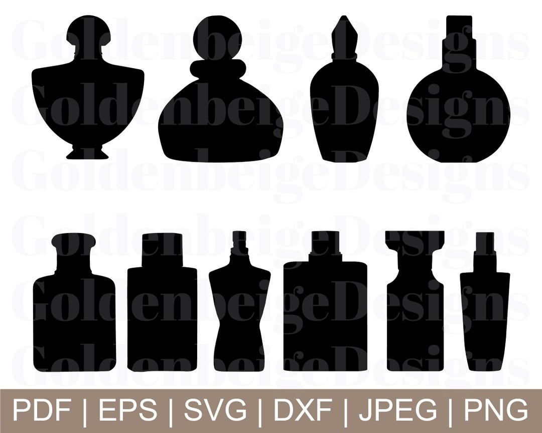 Perfume Bottle Svg, Perfume Bottle Silhouette, Perfume Bottle Vector ...