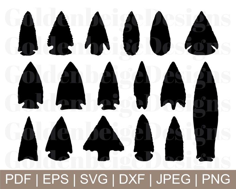 Stone Arrowhead Svg, Native American, Arrowhead Vector, Native Stone ...