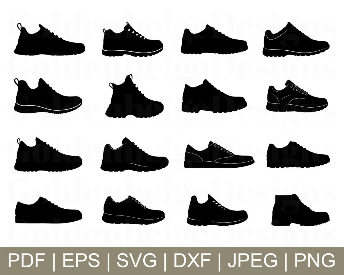 Shoes Svg, Shoes Vector, Shoes Silhouette, Shoes Cut File, Shoes Cricut ...