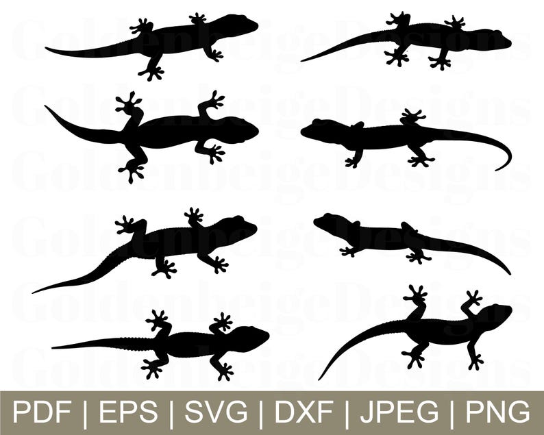 Gecko Svg, Gecko Vector, Gecko Silhouette, Gecko Cricut, Cut File Jpeg ...