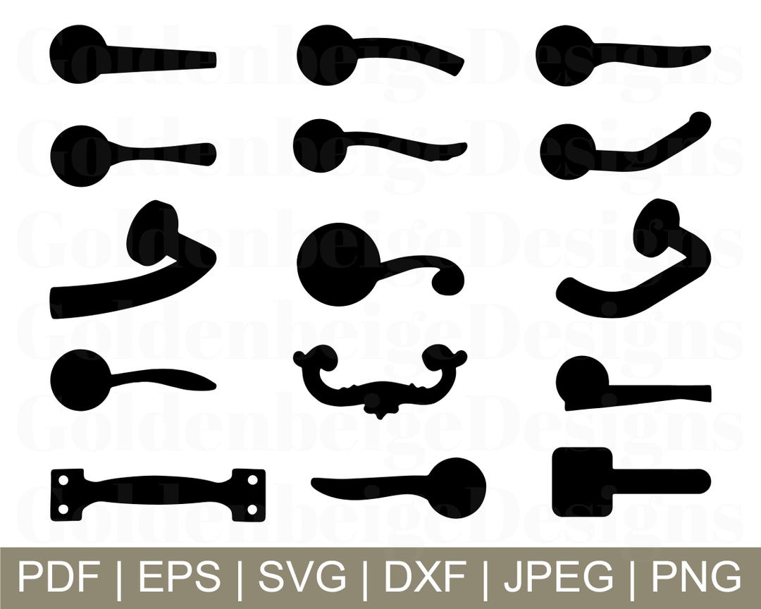 Door Handles Svg, Door Handles Vector, Door Handles Silhouette, Door ...
