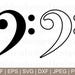 Bass Clef Svg, Bass Clef Vector, Bass Clef Silhouette, Musicale Note ...