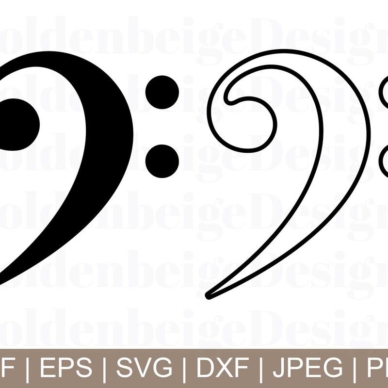 Bass Clef Svg - Etsy