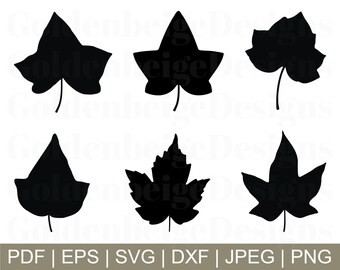 Ivy Leaves Svg, Ivy Leaves Vector, Ivy Leaf Silhouette, Ivy Vector ...