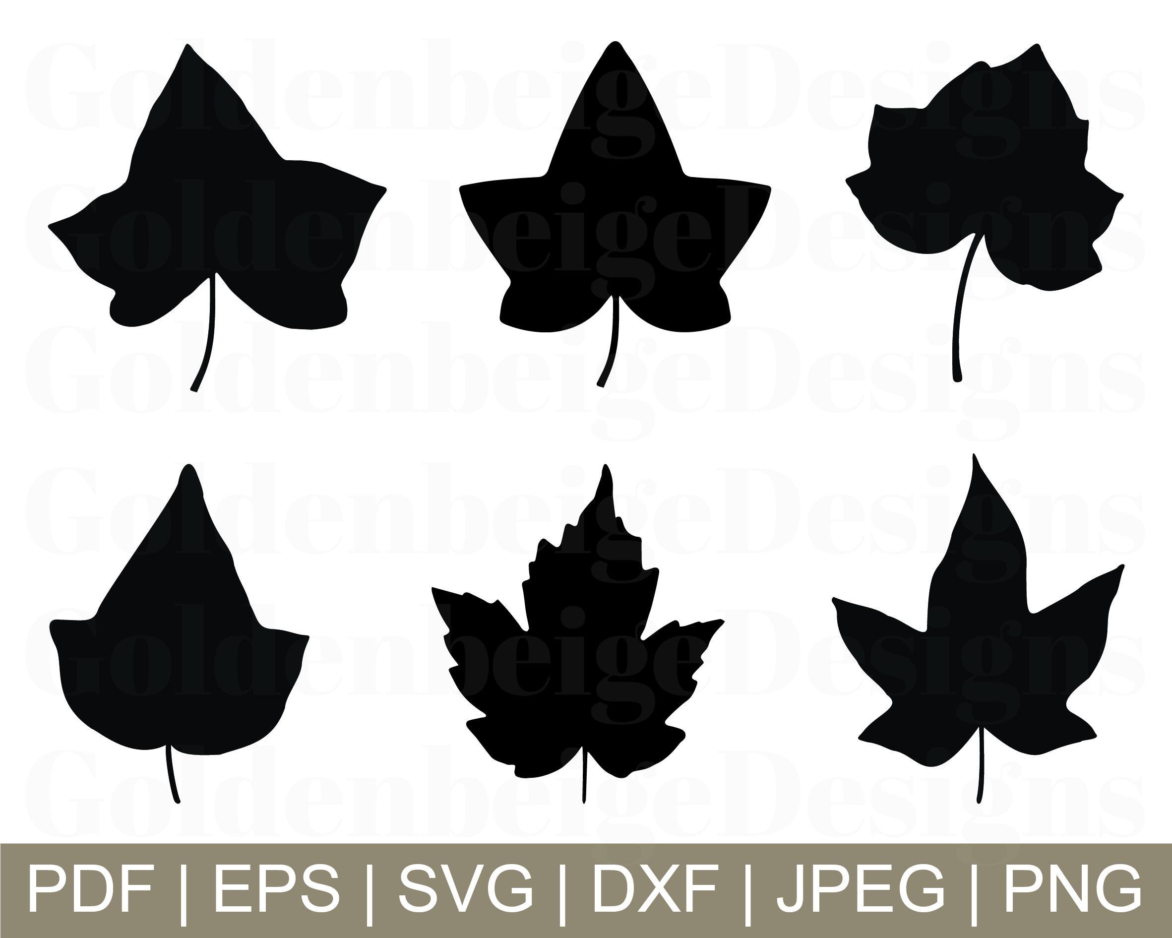 Ivy Leaf Svg, Ivy Leaf Vector, Ivy Leaf Silhouette, Ivy Leaf Dxf, Ivy ...