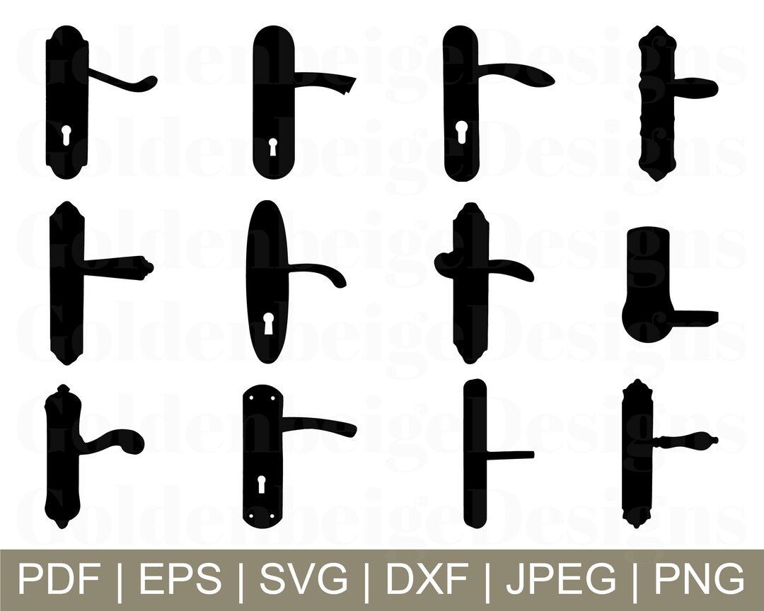 Door Locks Svg, Door Locks Vector, Door Locks Silhouette, Door Locks ...