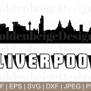 Liverpool Skyline Svg, Liverpool Skyline Silhouette, City Skyline ...