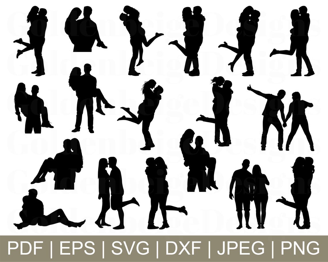 Couple Svg, Couple Cut File, Couple Cricut, Couple Silhouette, Couple ...