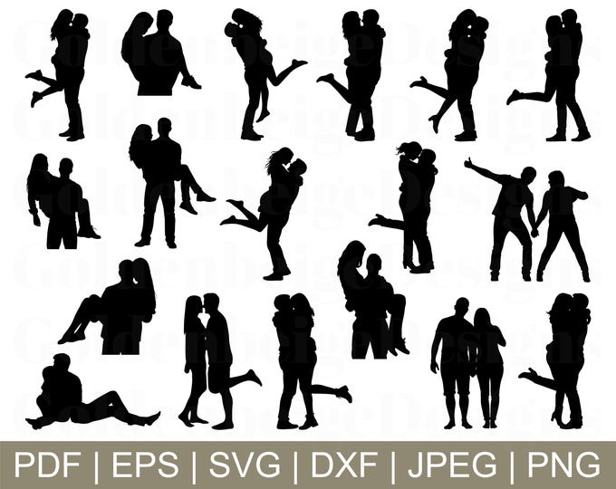 Couple Svg, Married Couple Svg, Couple Svg, Couple Silhouette, Wedding ...
