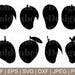 Mango Svg, Mango Silhouette, Mango Fruit Vector, Mango Dxf, Mango ...