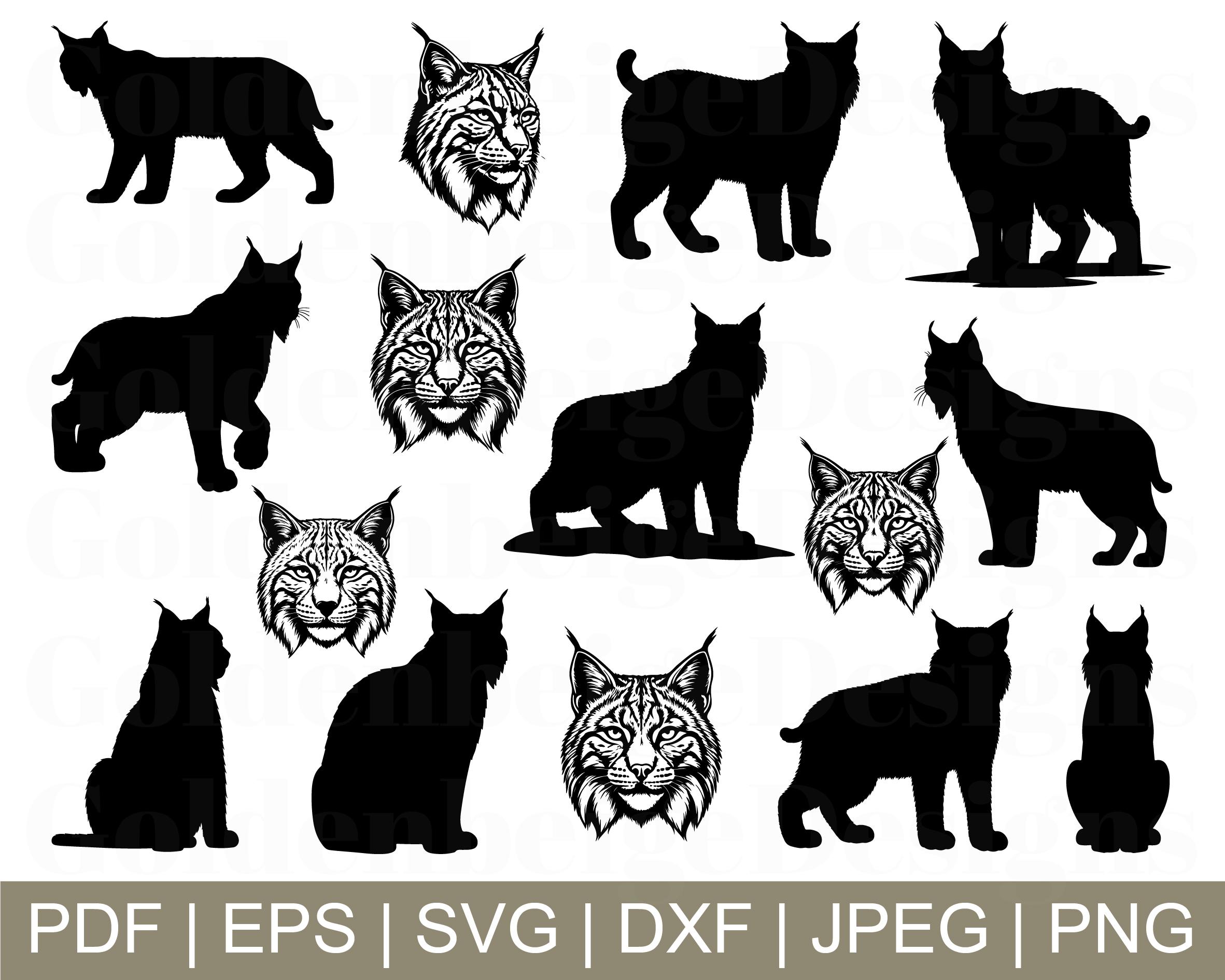 Bobcat Svg, Bobcat Cut File, Bobcat Silhouette, Bobcat Cricut, Bobcat ...