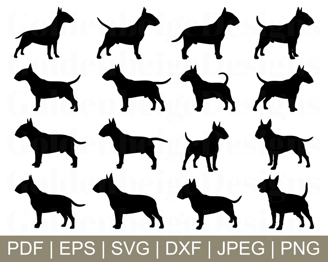 Bull Terrier Dogs Svg, Bull Terrier Dogs Vector, Bull Terrier Dog ...