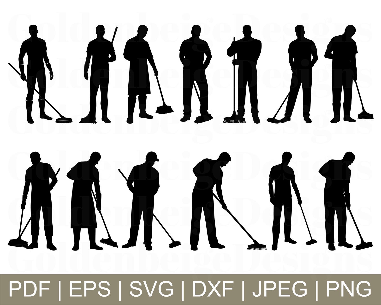 Cleaner Svg, Cleaner Cut File, Cleaner Silhouette, Cleaner Dxf, Cleaner ...