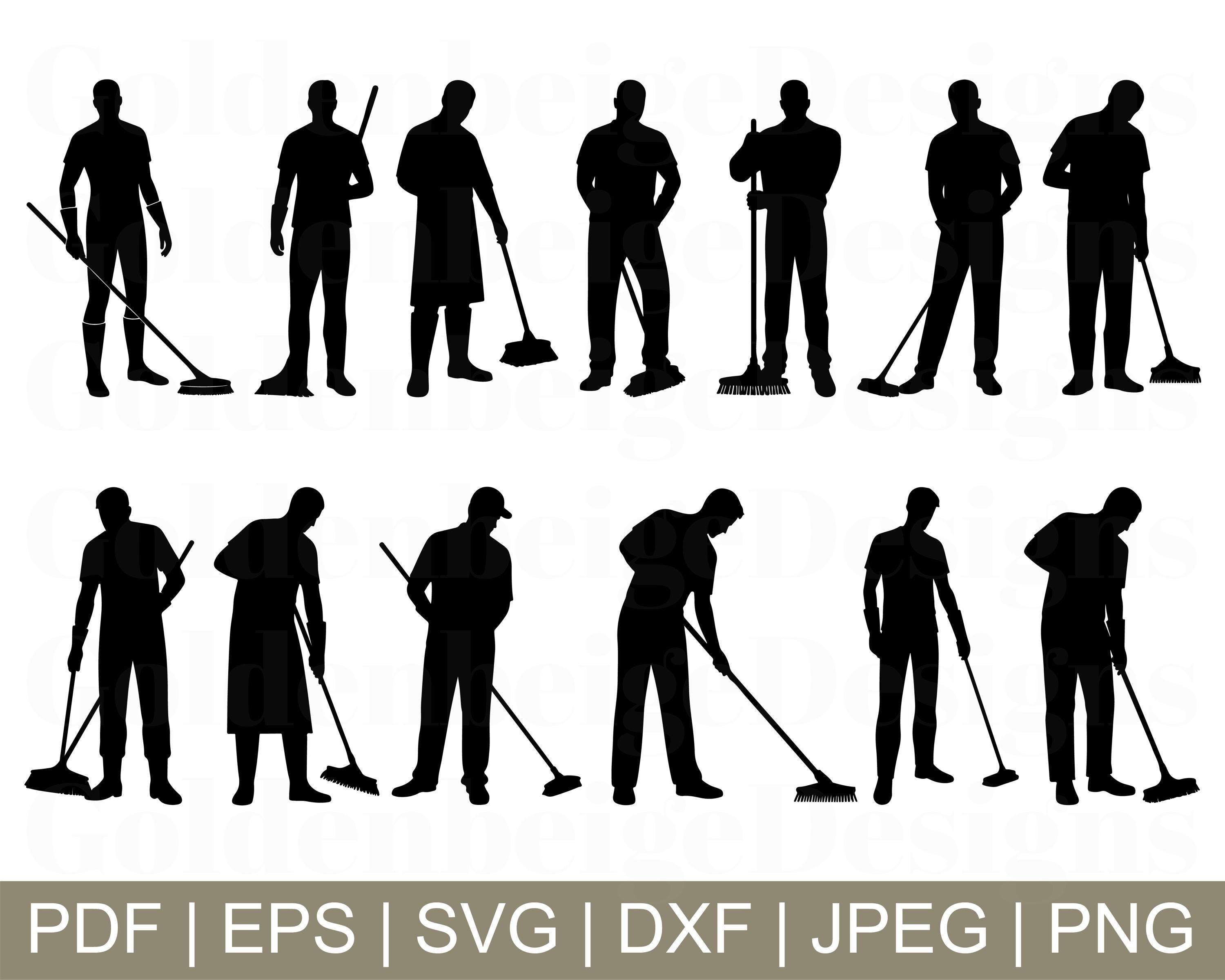 Cleaner Svg, Cleaner Cut File, Cleaner Silhouette, Cleaner Dxf, Cleaner ...