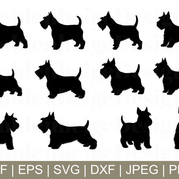 Scottie Dog Silhouette - Etsy