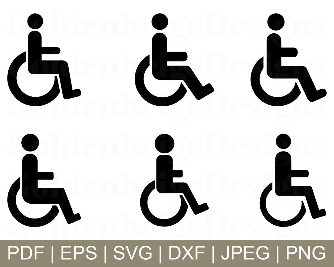 Handicap Svg, Handicap Cut File, Handicap Silhouette, Handicap Symbol ...