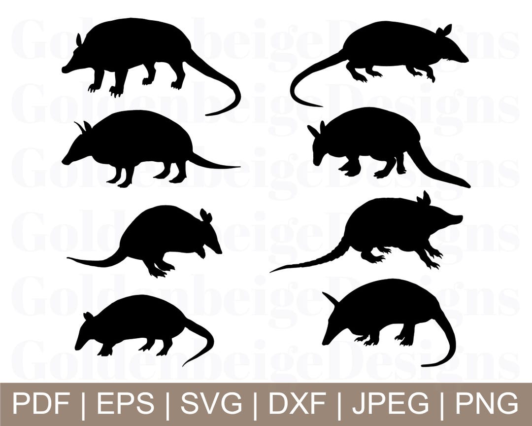 Armadillo Svg, Armadillo Vector, Armadillo Silhouette, Armadillo Cricut ...