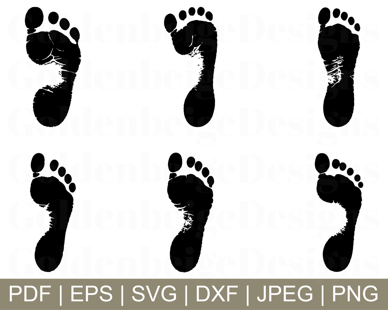 Footprint Svg, Footprint Cut File, Footprint Vector, Footprint ...