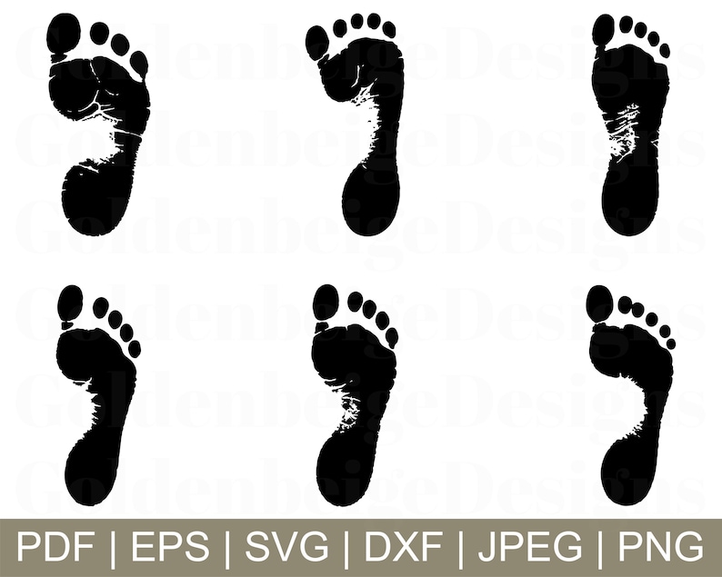 Footprint Svg, Footprint Cut File, Footprint Vector, Footprint ...