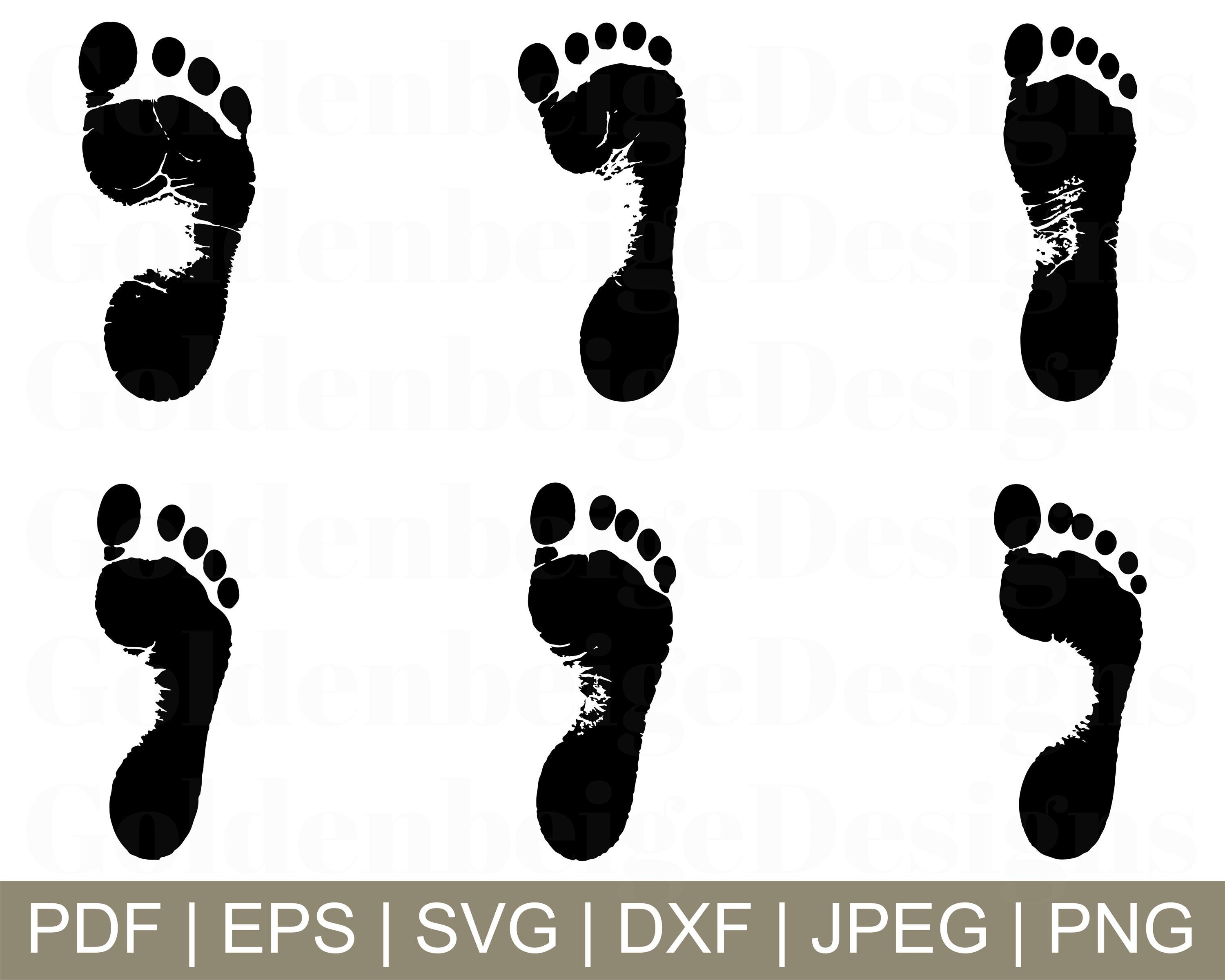 Footprint Svg, Footprint Cut File, Footprint Vector, Footprint ...