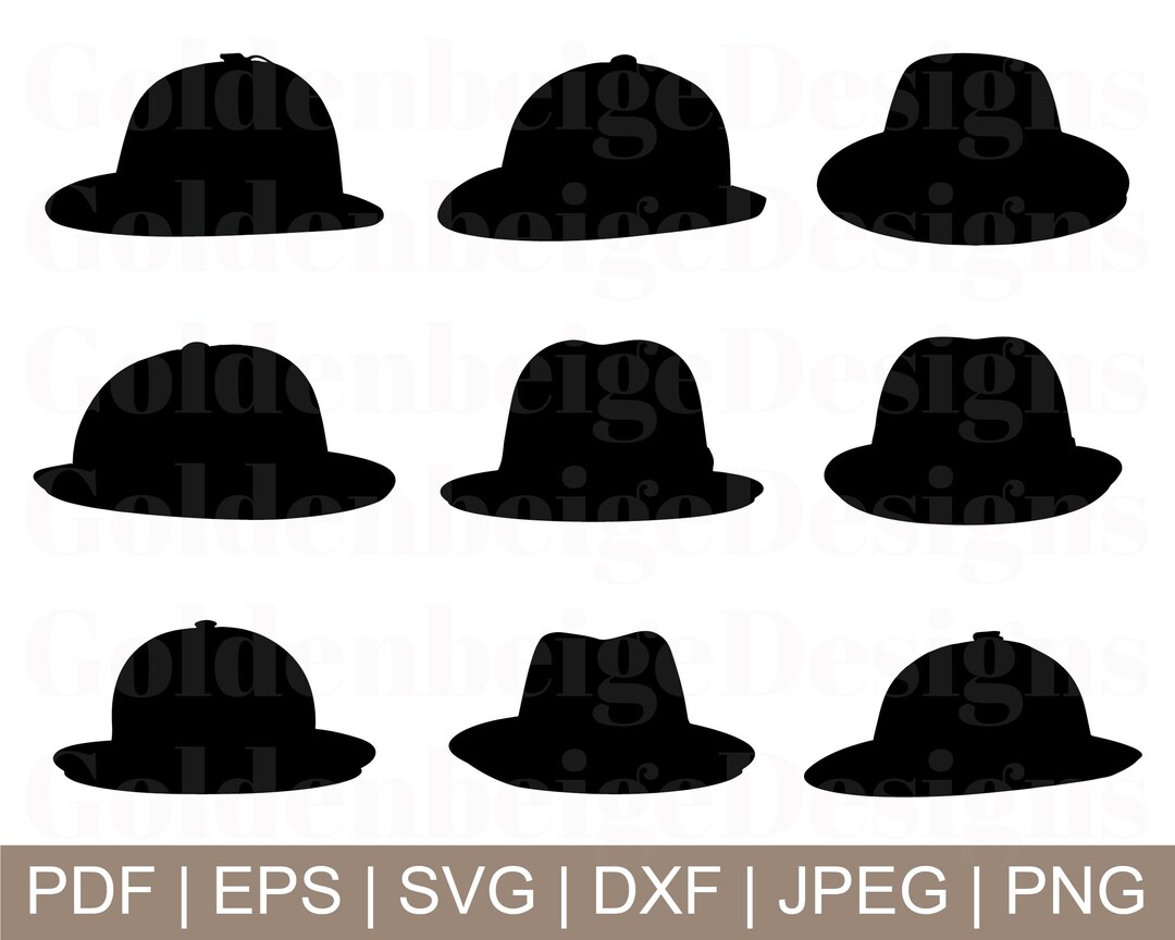 Detective Hats Svg, Detective Hats Vector, Detective Hats Isolated ...