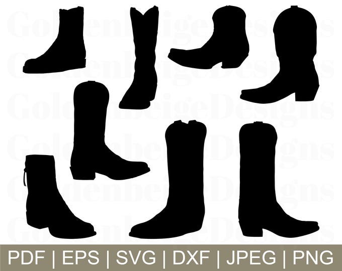 Cowboy Boots Svg Bundle,cowboy Boots Png, Cowboy Svg, Cowboy Hat Svg ...