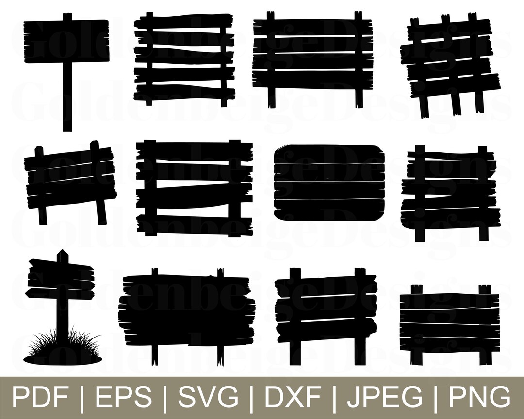 Wooden Sign Svg, Wooden Sign Vector, Wooden Sign Cut File, Wooden Sign ...