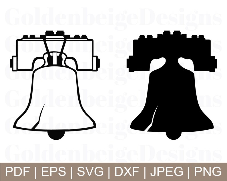 Liberty Bell Svg, Liberty Bell Vector, Liberty Bell Silhouette, Liberty ...