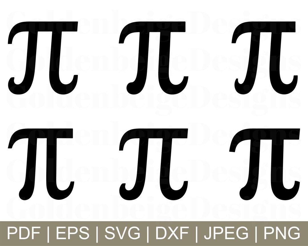 Pi Symbol Svg, Pi Symbol Cut File, Pi Icon Cricut, Jpeg, Png - Etsy