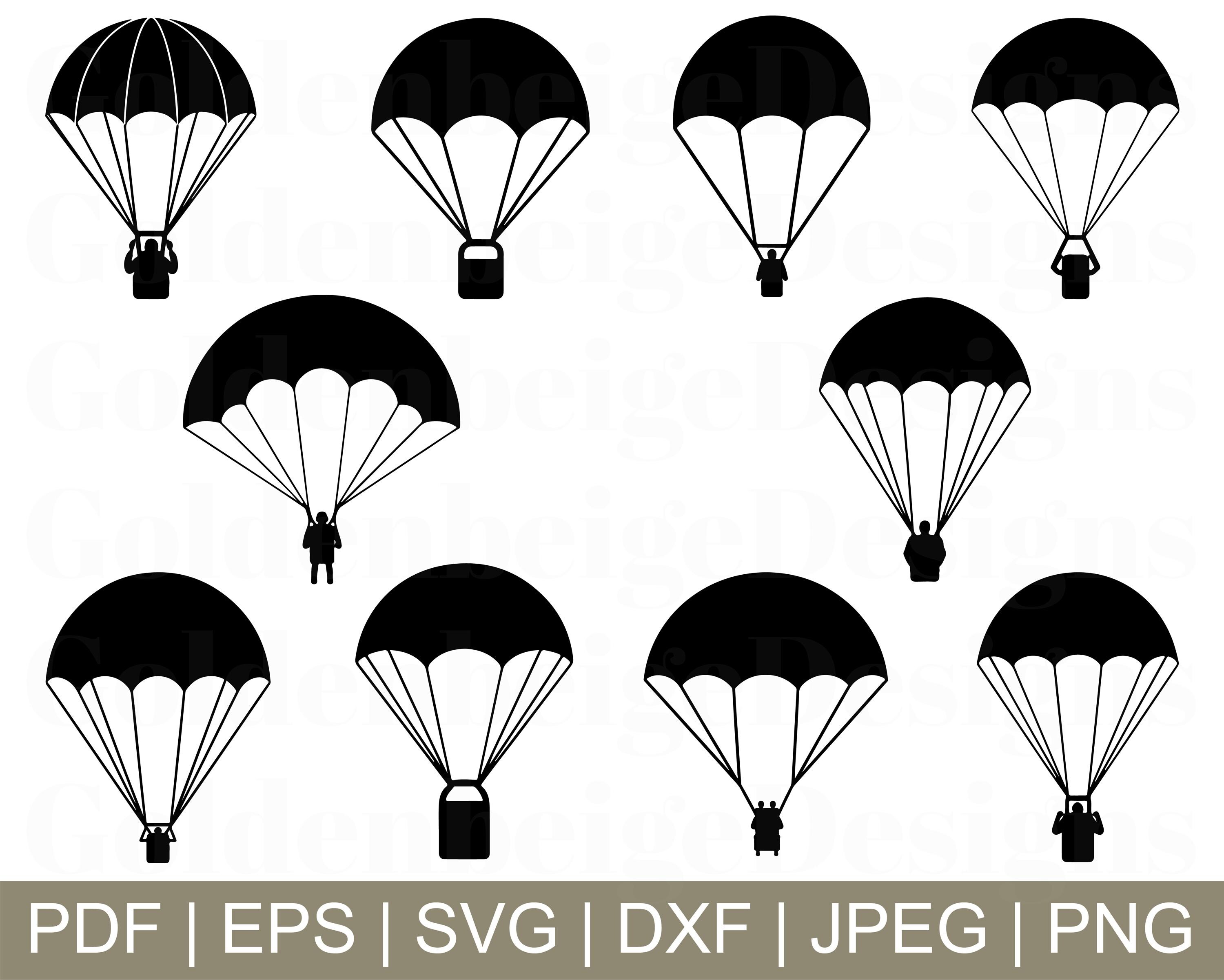 Parachute Svg, Parachute Vector, Parachute Cut File, Parachute Cricut ...