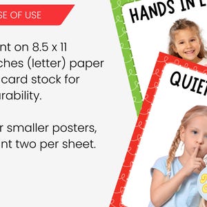 Circle Time Rules Bright Posters Printable With Real Kids Printable ...