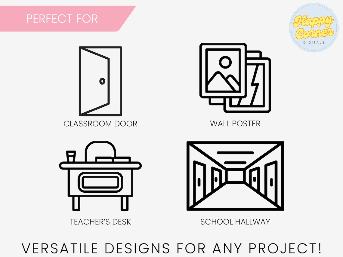 Coquette Bookish Bulletin Board Borders Display Printable Books and ...