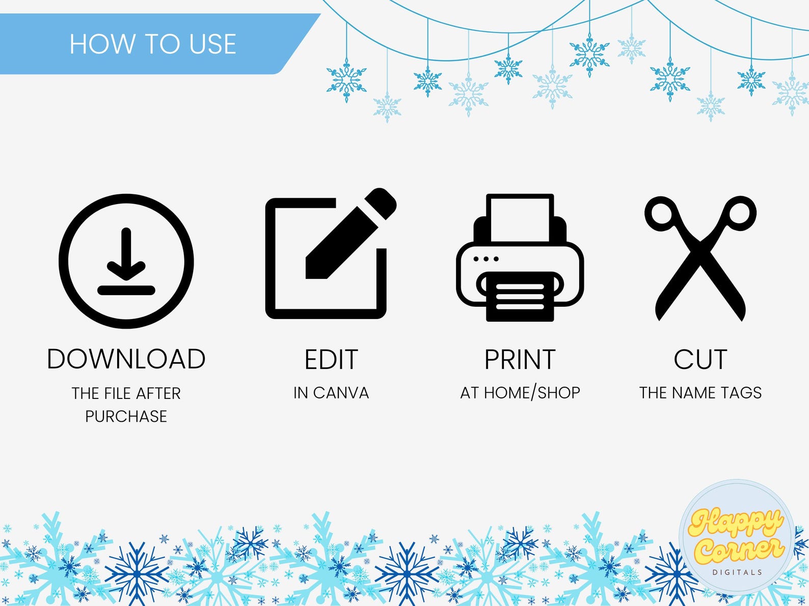 Snowman Cubby Name Tags Editable Boy and Girl Locker Name Tags Cute ...