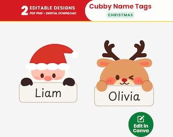 Gingerbread Name Tags - Christmas Editable Winter Classroom Labels - Etsy