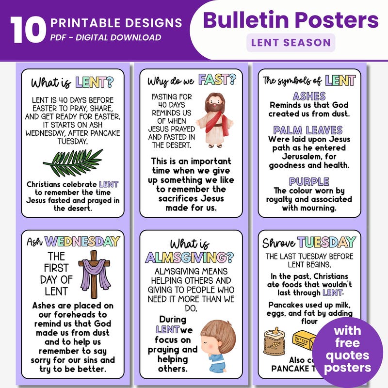 Lenten Promise Template - Etsy UK