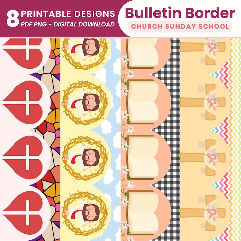 Christian Easter Border - Etsy