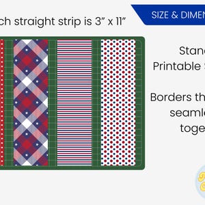 4th of July Seamless Bulletin Board Border Display Printable Patriotic ...