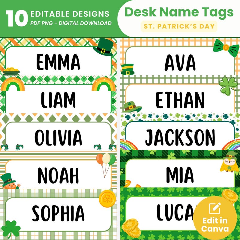Desk Name Tags - Etsy