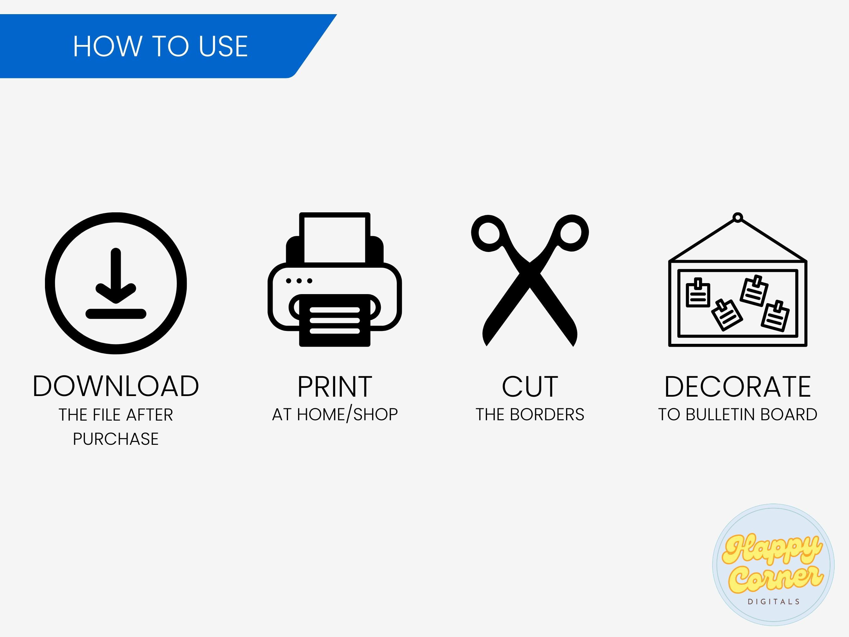 Autism Awareness Bulletin Board Border Printable Autism Border ...