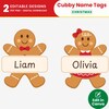 Gingerbread Name Tags - Christmas Editable Winter Classroom Labels - Etsy