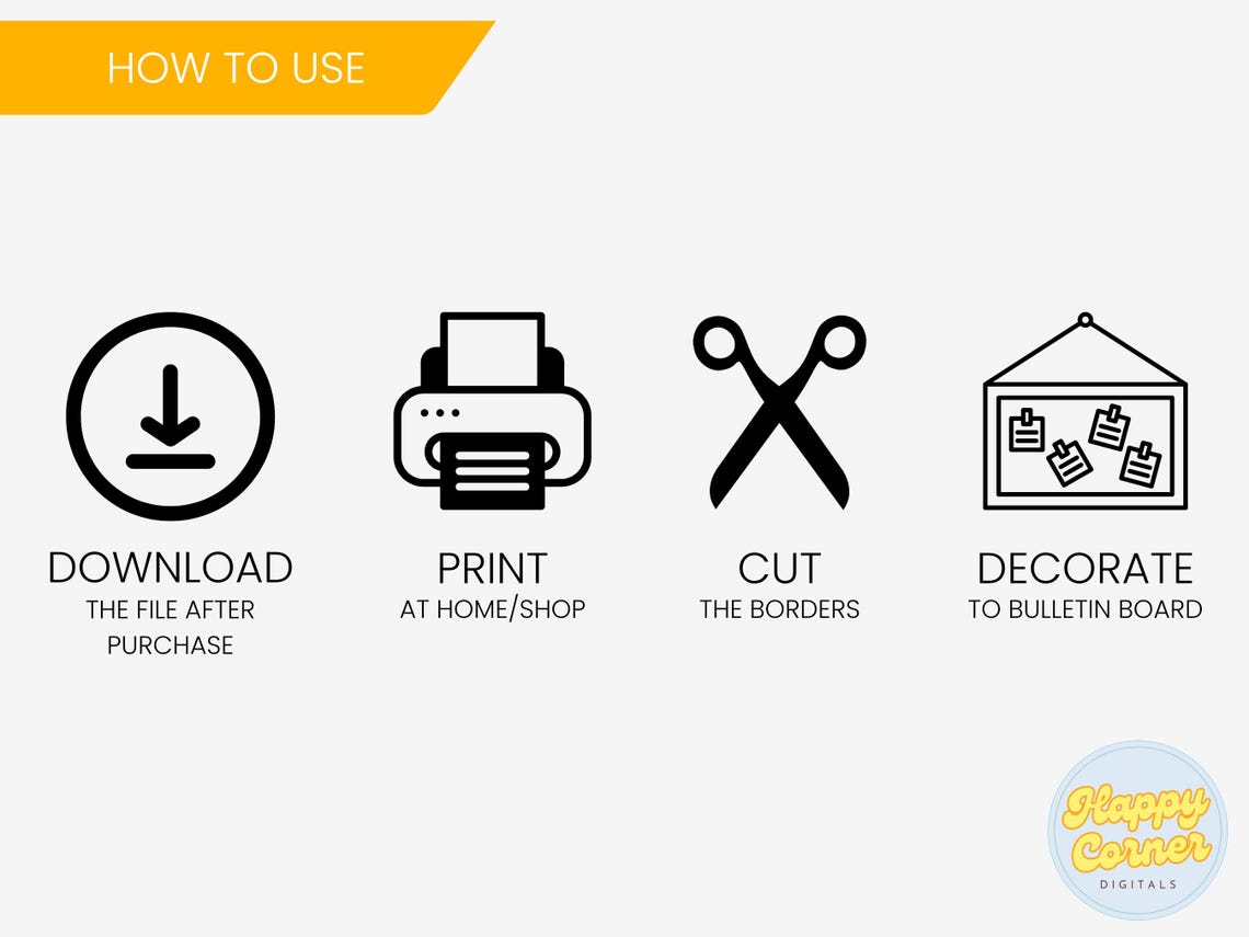 Honey Bee Bulletin Board Borders for Classroom Display Printable Cute ...