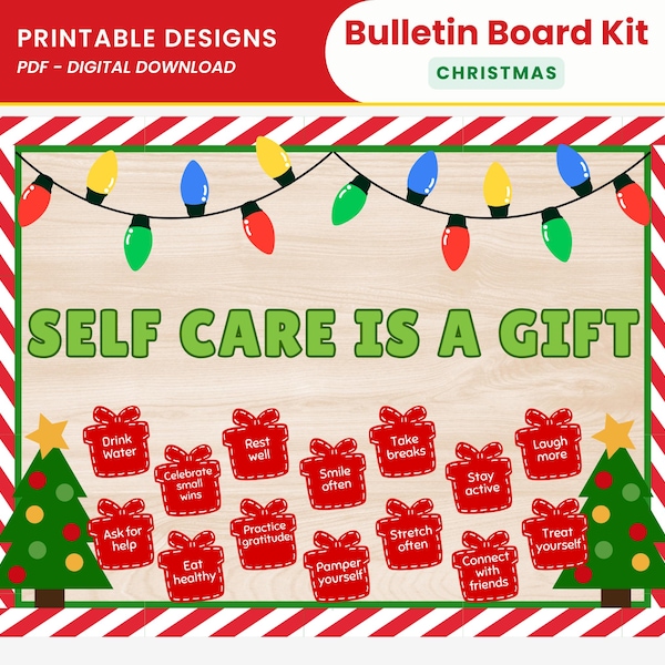 Christmas Door Decor Mental Health - Etsy