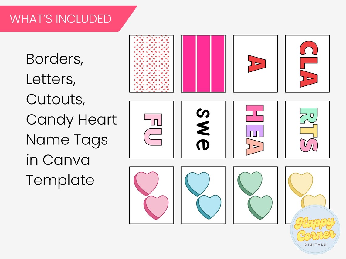 A Class Full of Sweethearts Valentine's Day Bulletin Board Kit Editable ...