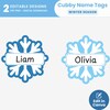 Printable Snowflake Tags | Editable Winter Labels | Classroom Name Tags ...