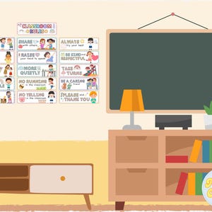 Cute Pastel Classroom Expectations Display Posters Prek Printable ...